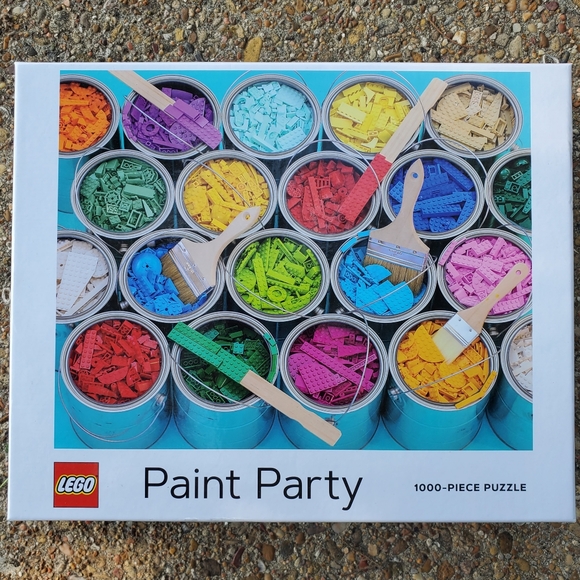 Chronicle Books | Games | Lego Paint Party 00 Piece Puzzle Cans Blocks ...